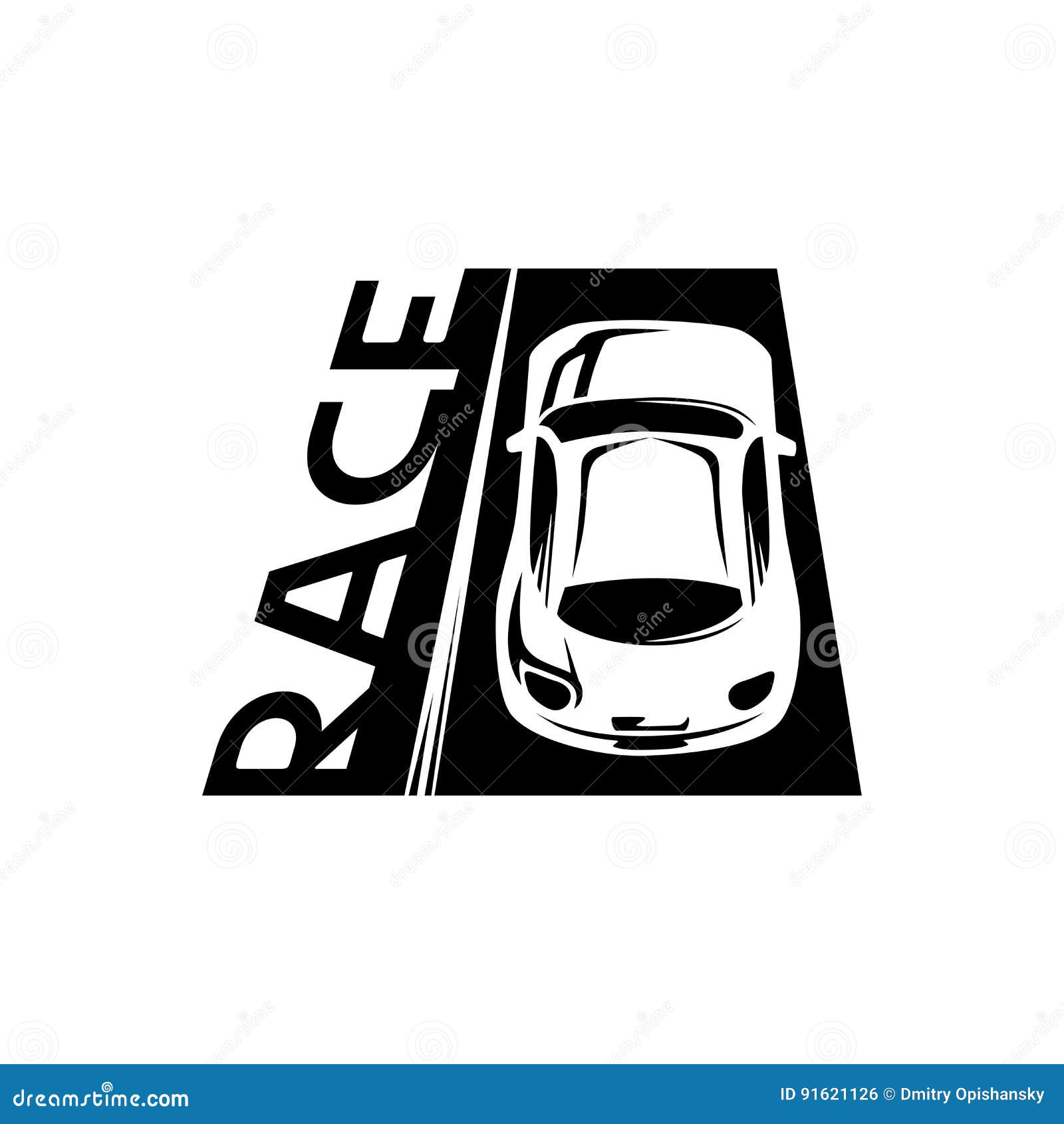 Race car emblem stock vector. Illustration of motion - 91621126