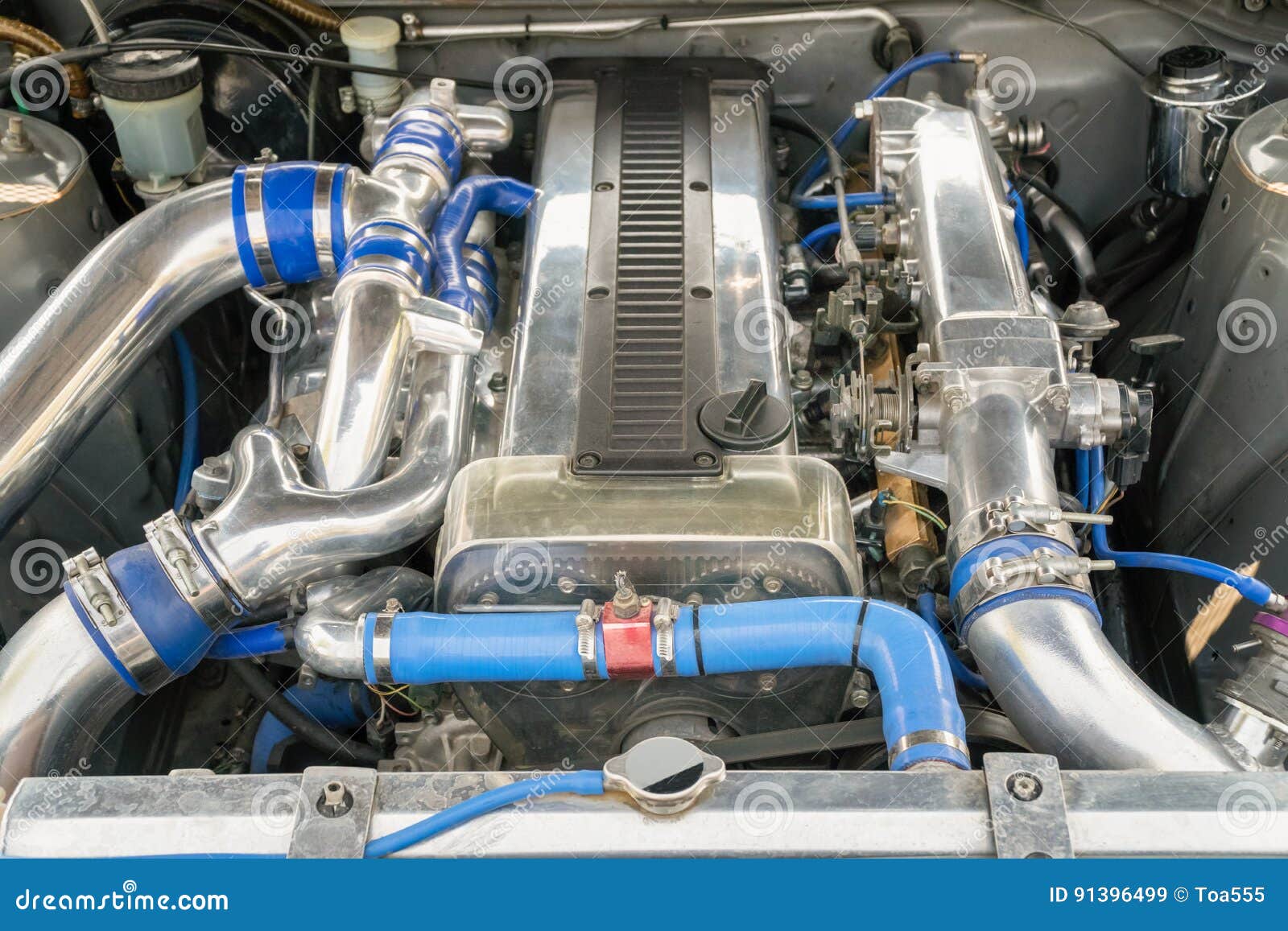 Race Car Engine ,6 Cylinder Type Stock Image - Image of component ...