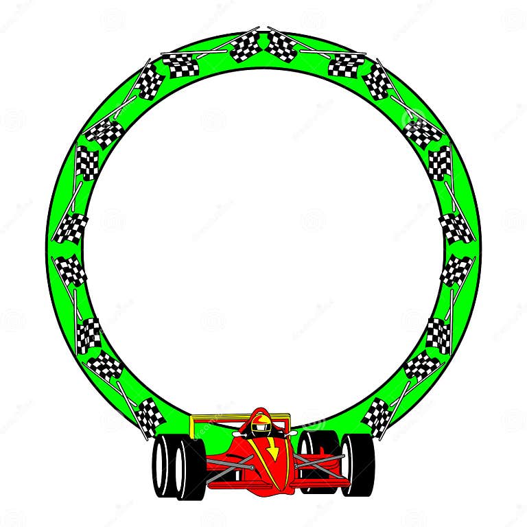 Race car frame template stock vector. Illustration of vector - 262582318