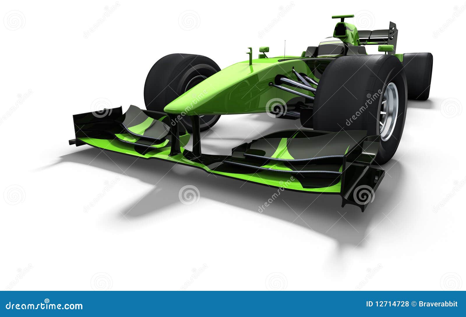 Race car - green and black stock illustration. Illustration of ...