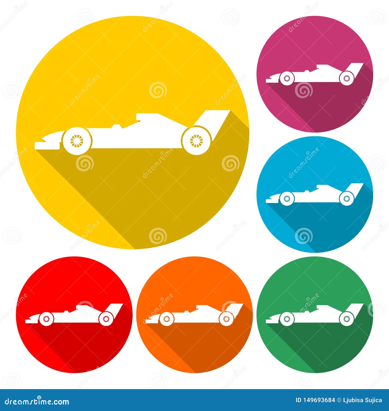 Race car - Illustration stock vector. Illustration of indy - 149693684