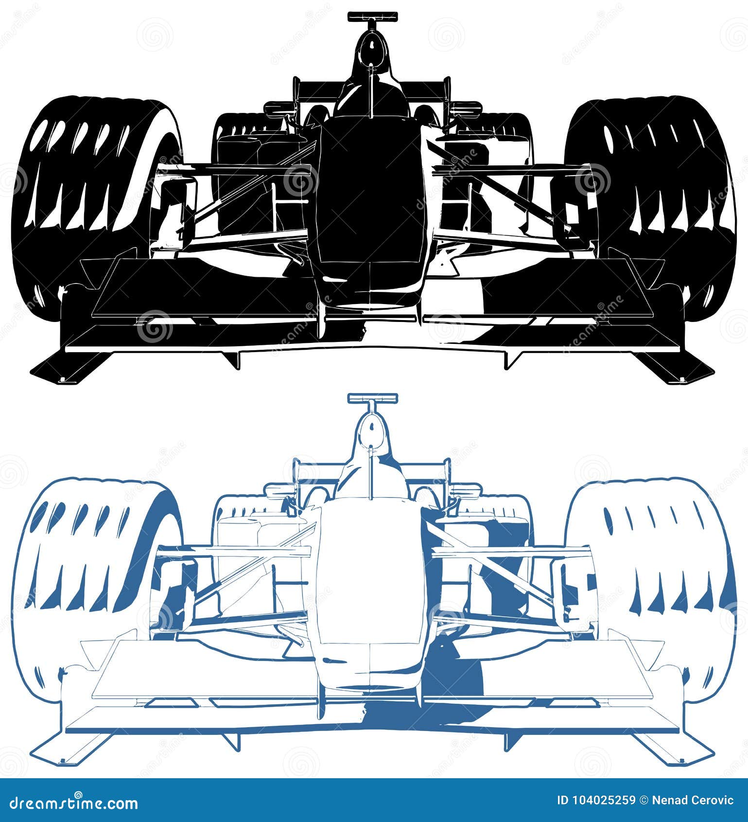 Race Car Illustration Vector Stock Vector - Illustration of wheels ...
