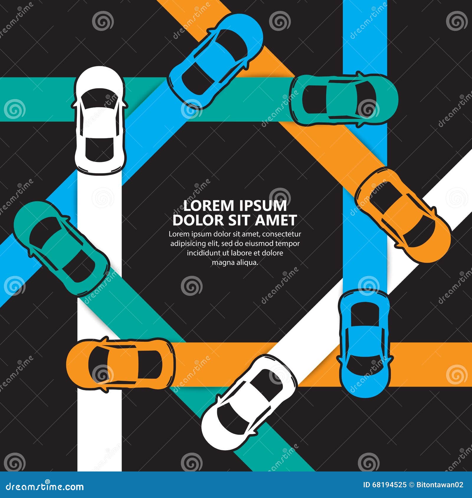 Race Car Infographics Cartoon Vector | CartoonDealer.com #55587057