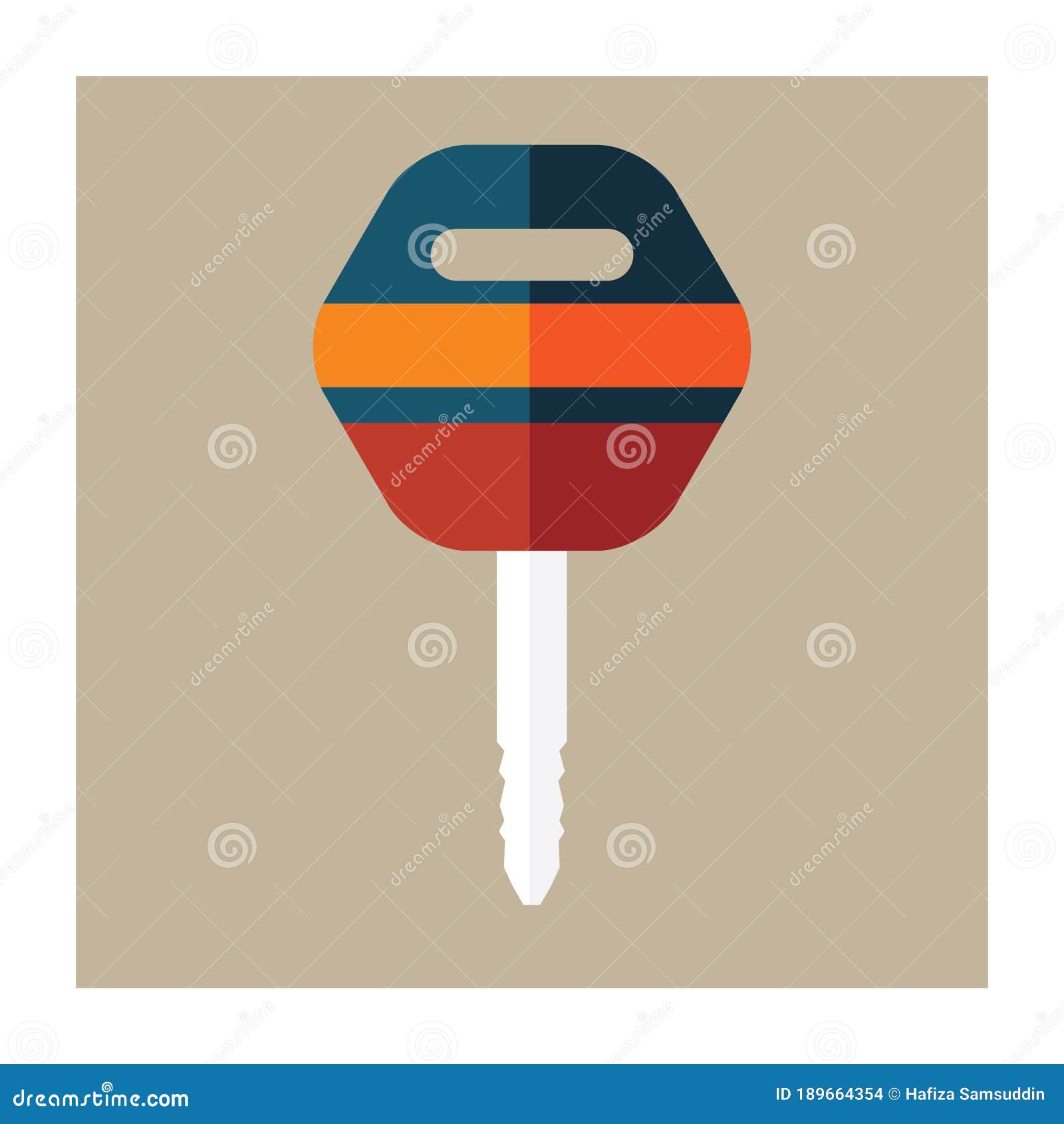 Race Car Key. Vector Illustration Decorative Design Stock Vector ...