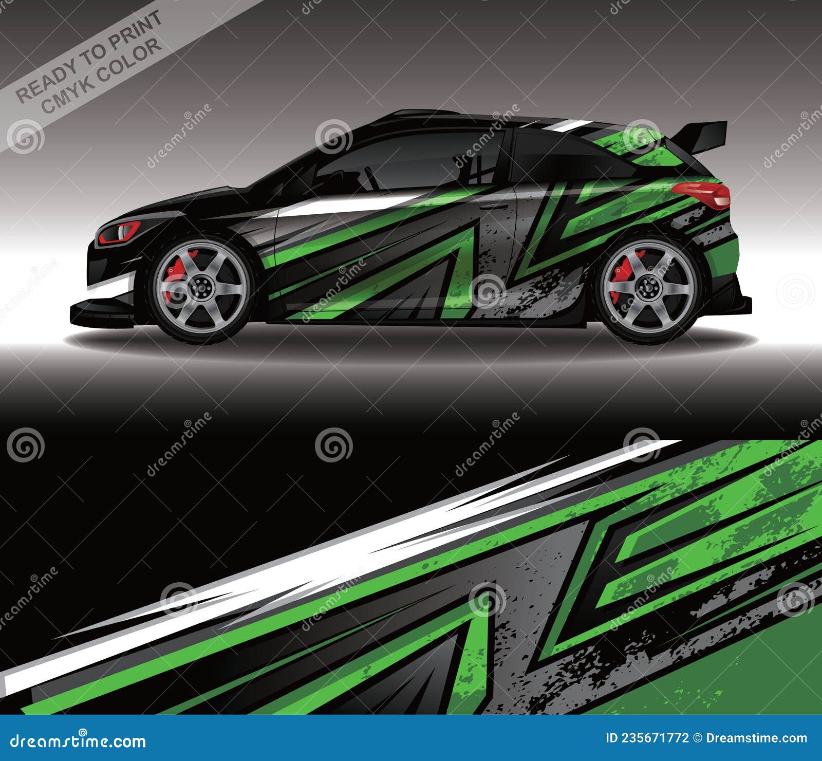 Race car livery stock illustration. Illustration of livery - 235671772