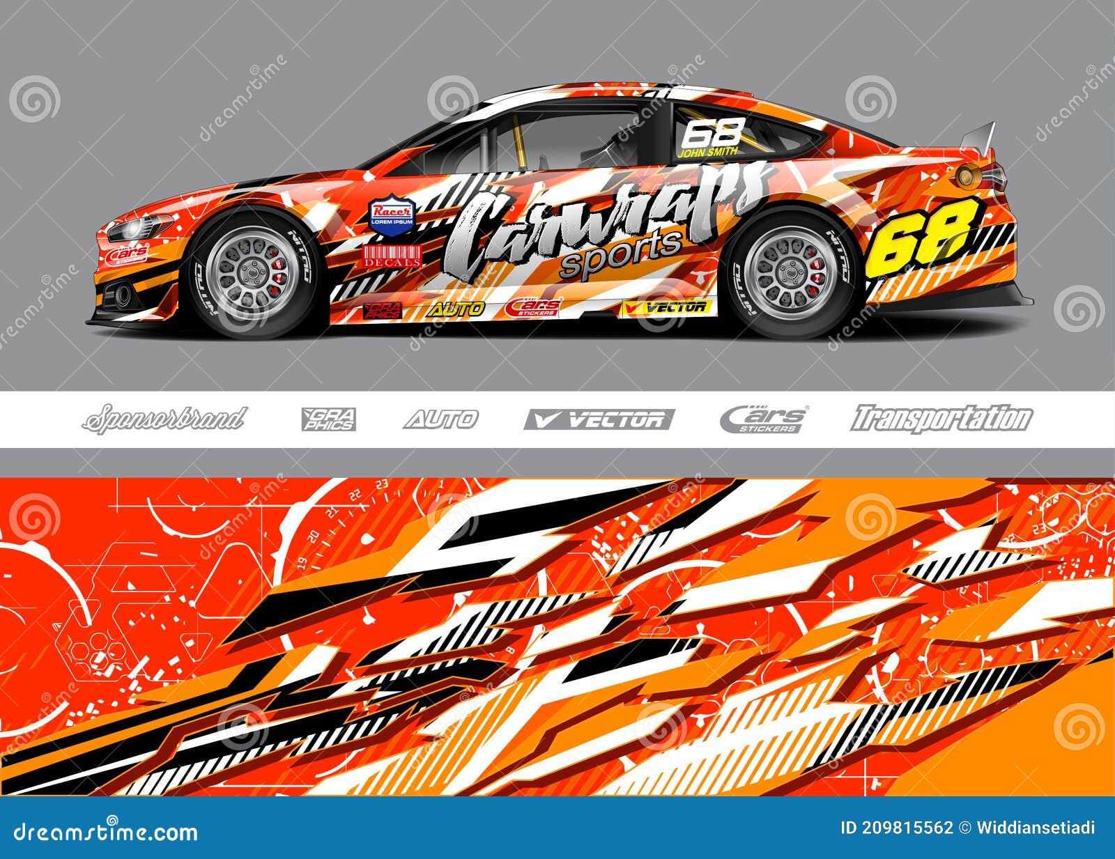 Car Livery Designs. Abstract Sripe Racing Background Vector ...