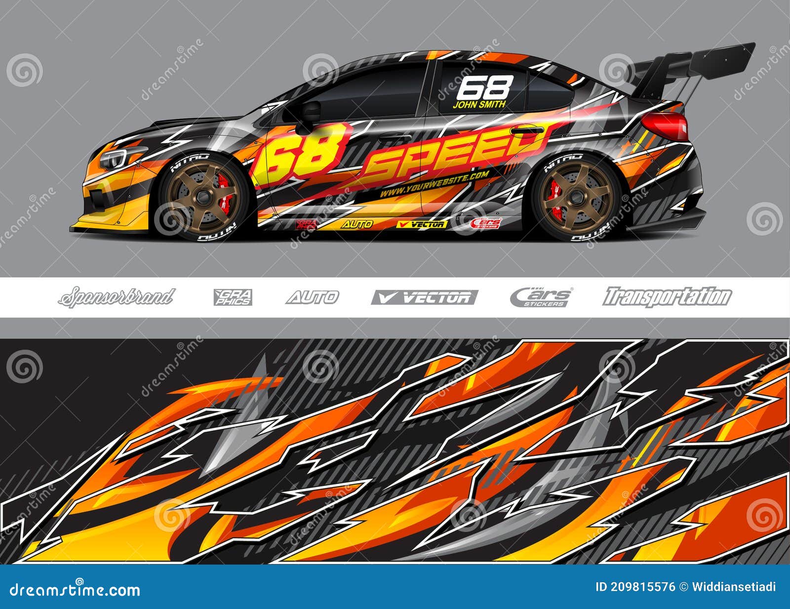 Race car livery designs stock vector. Illustration of transportation ...