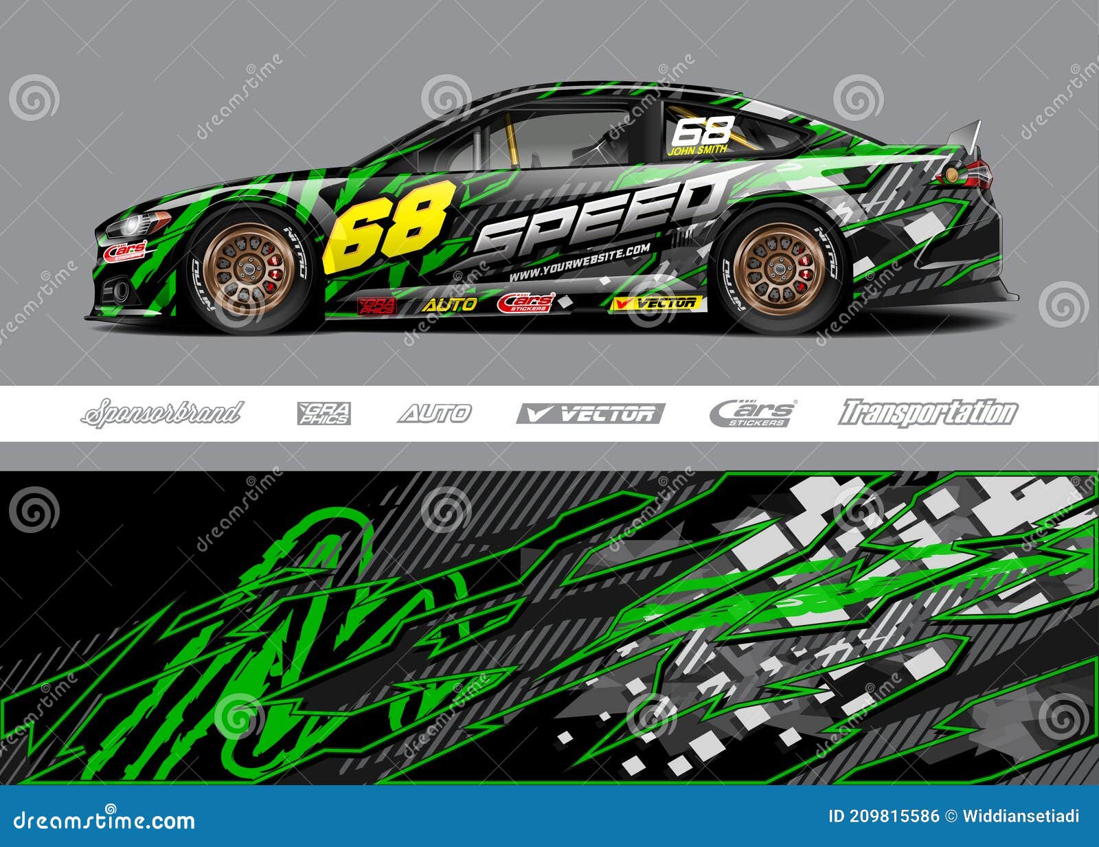 Race car livery designs stock vector. Illustration of racing - 209815586