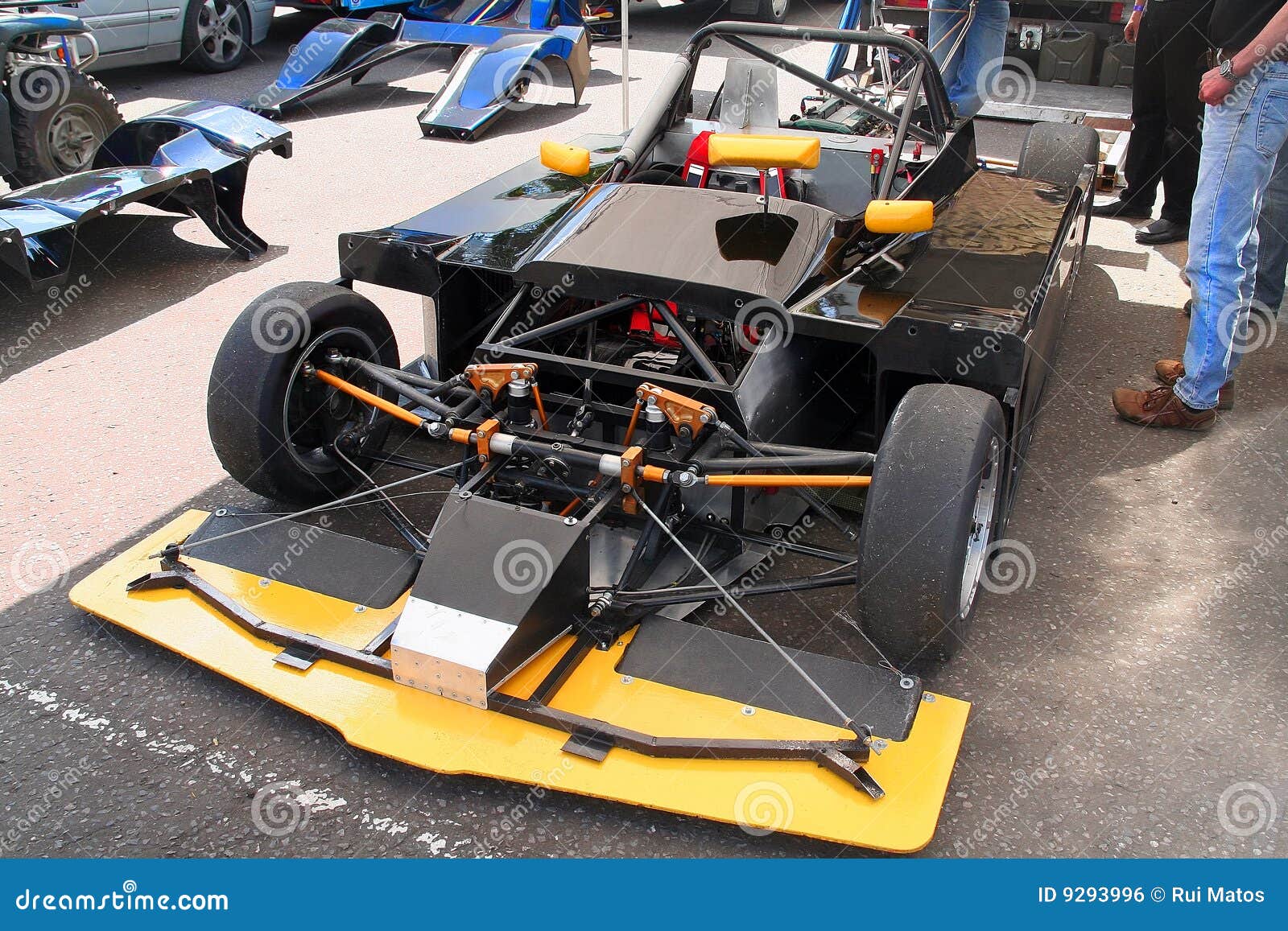 Race Car in the Paddock in Brands Hatch Circuit Stock Photo - Image of ...