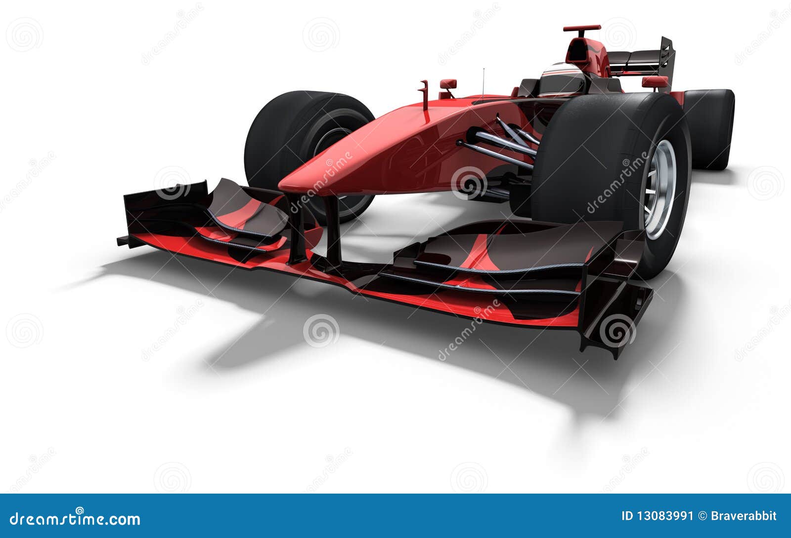 Race car - red and black stock illustration. Illustration of ...