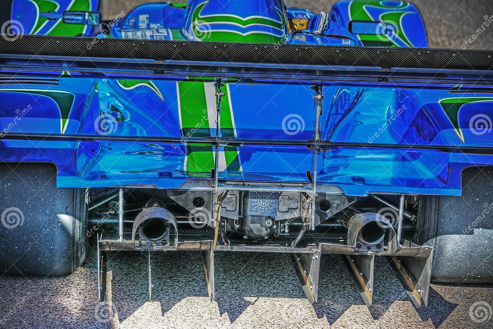 Race Car Seen from the Back Stock Image - Image of auto, fast: 63613933