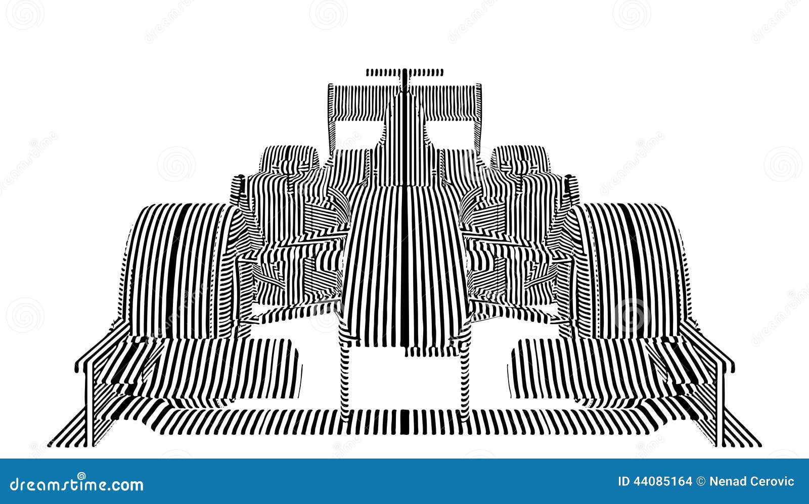 Car Race Stripes Set. Automobile Identity. Vehicle Marking Elements For ...