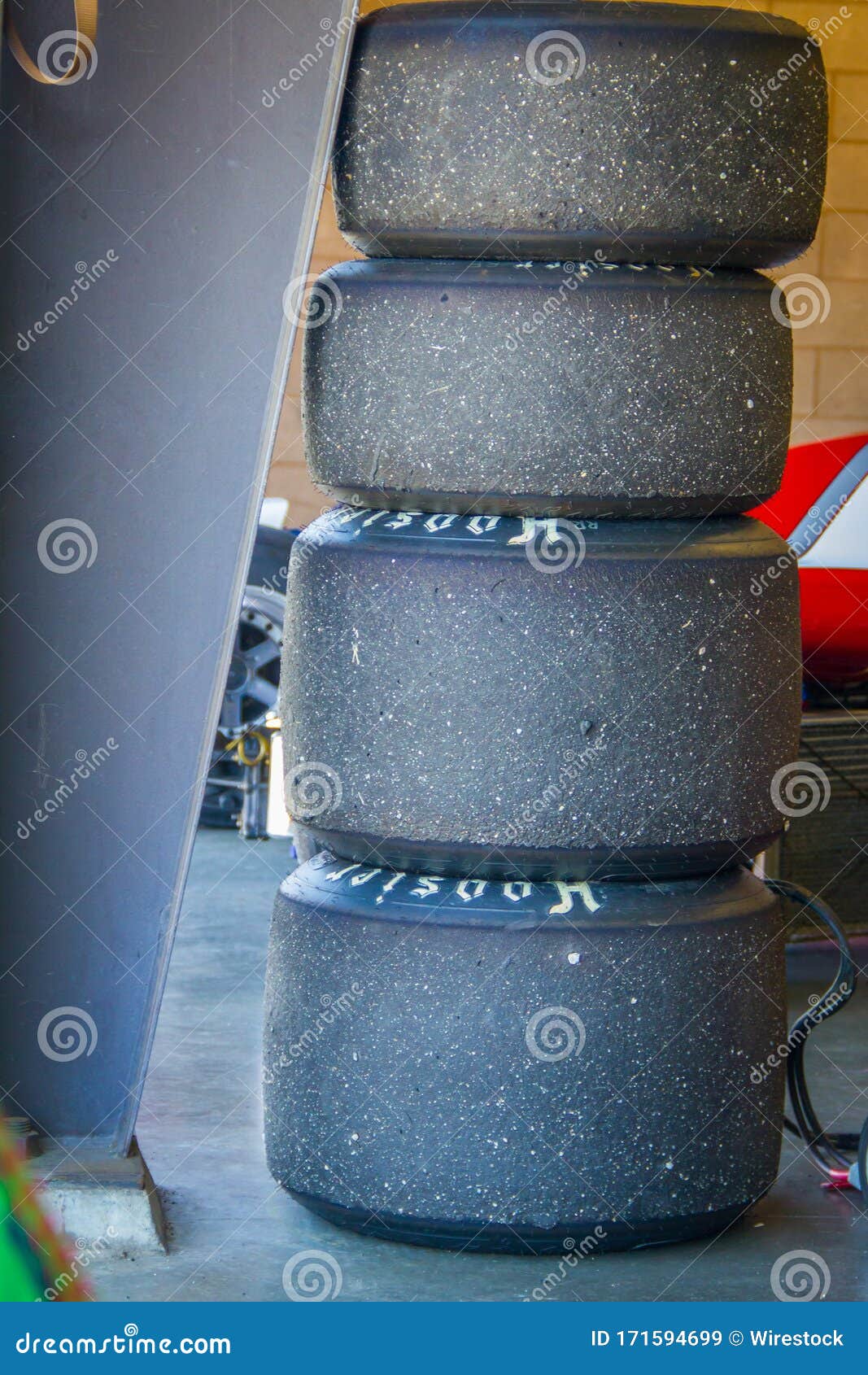 Race Car Tires editorial stock image. Image of retired - 171594699