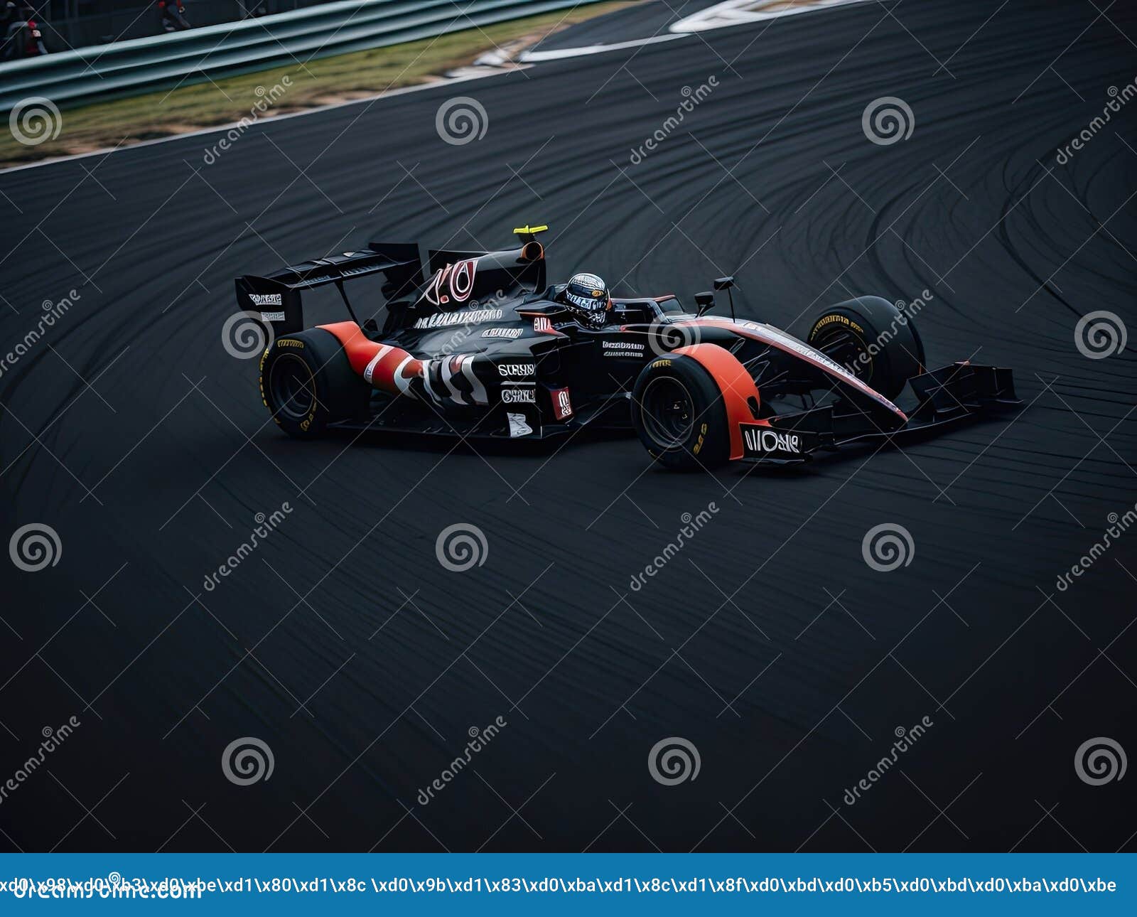 Race Car on the Race Track. Ai Generative Stock Illustration ...