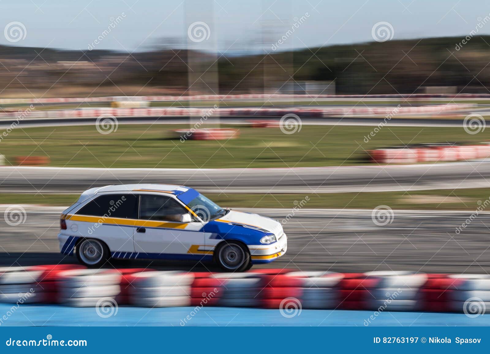 Race car on the track stock image. Image of fuel, skid - 82763197