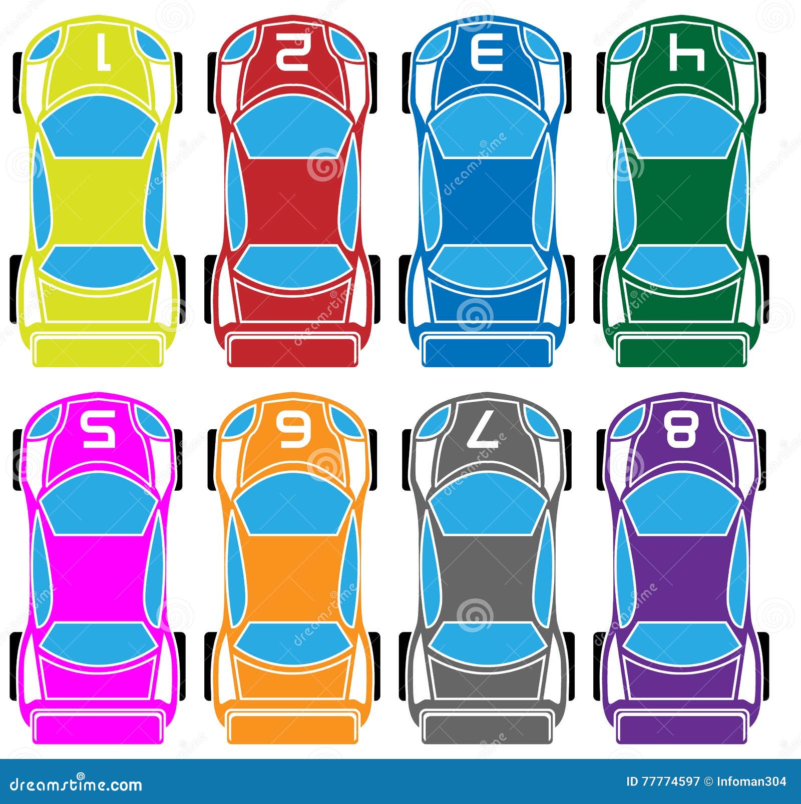 Race Car Tuning Simple Cartoon for Web and Other Stock Vector ...