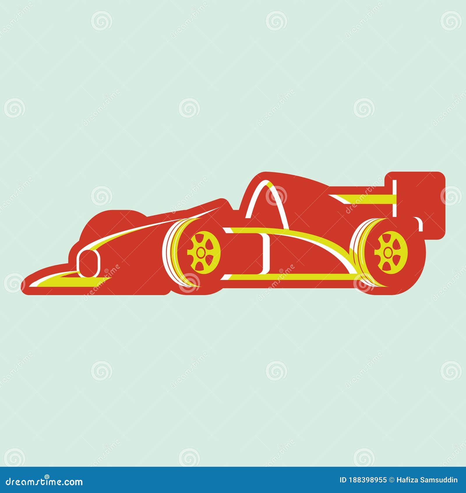 Race Car. Vector Illustration Decorative Design Stock Vector ...