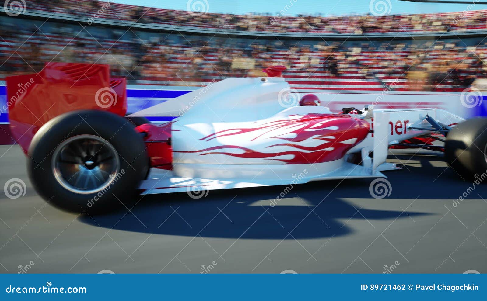 Race Car. Very Fast Driving. Realistic 4K Animation. Stock Footage ...