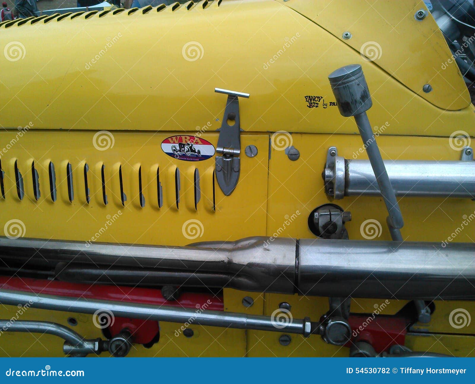 Race car vintage yellow editorial photography. Image of race - 54530782