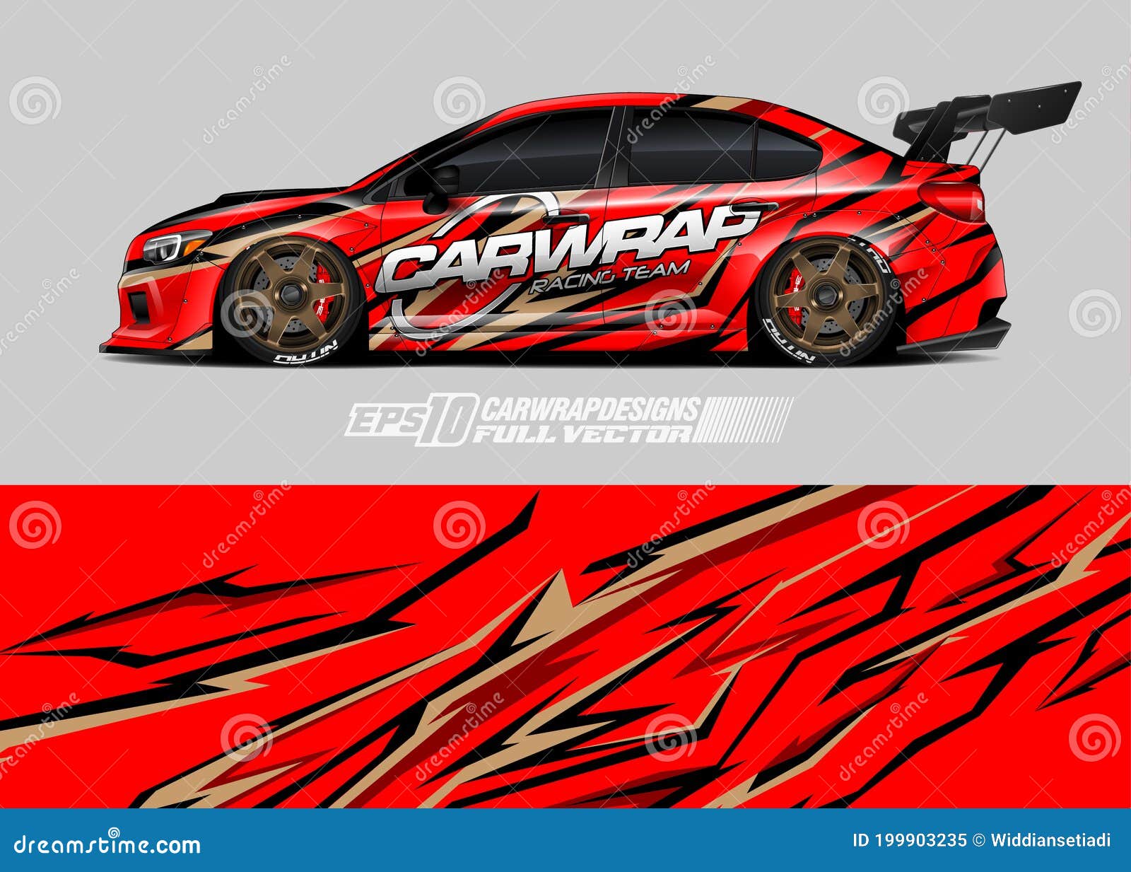 Race Car Wrap Design. Abstract Sport Background Stock Vector ...