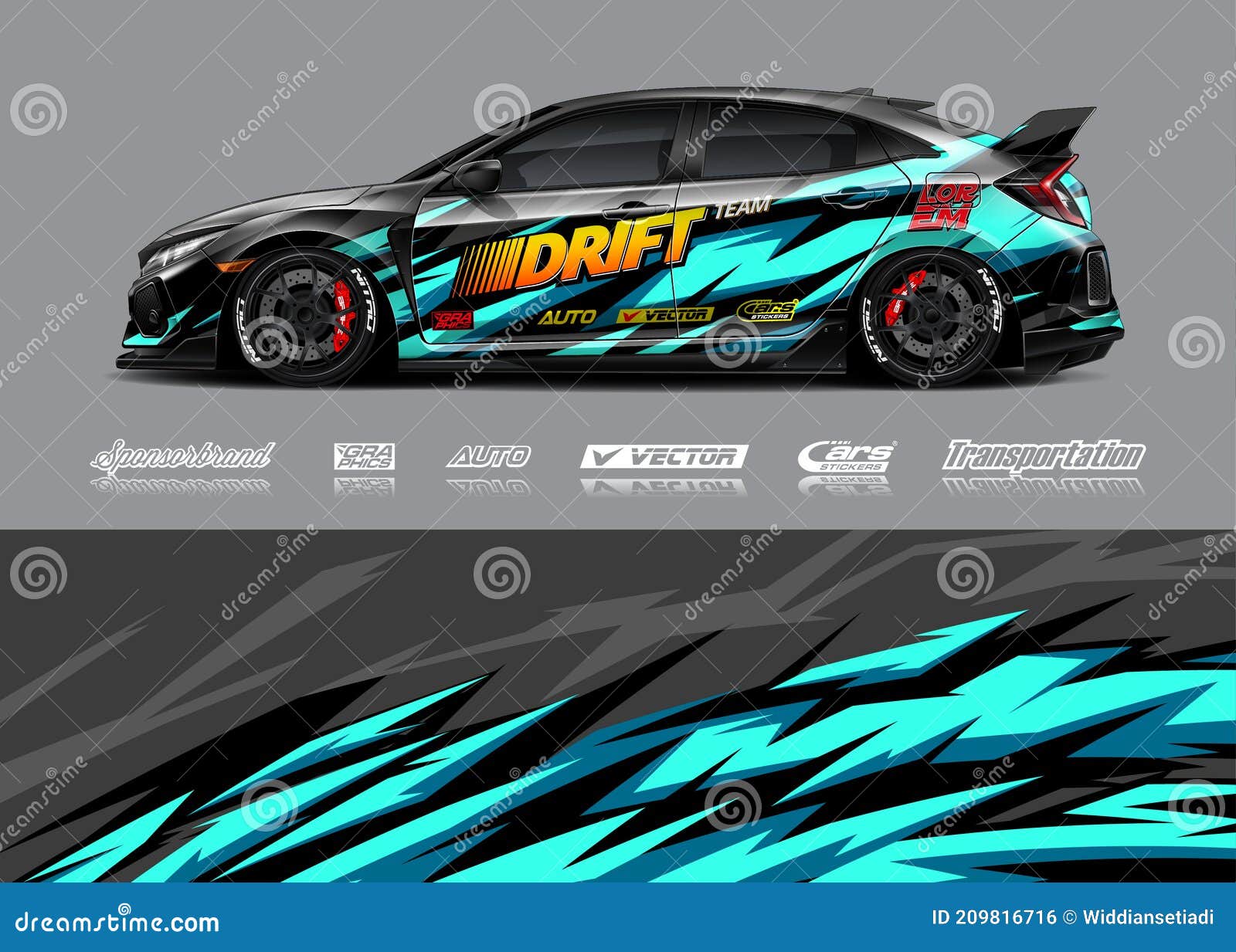 Race Car Wrap Illustrations Stock Vector - Illustration of event, sharp ...