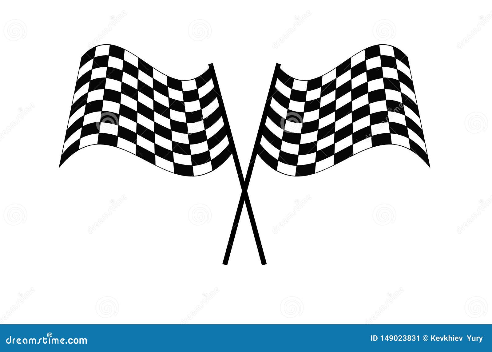 Race Checkered Flag Start Finish Icon Vector Illustration EPS10 Stock ...