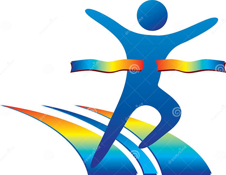 Rainbow Race Clip Art stock vector. Illustration of poster - 218563834