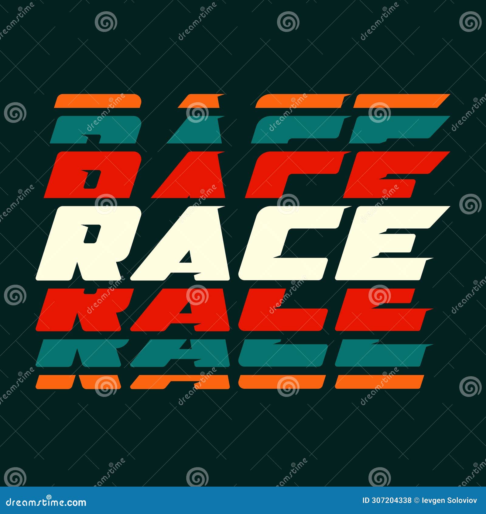 Race color text pattern stock vector. Illustration of vector - 307204338