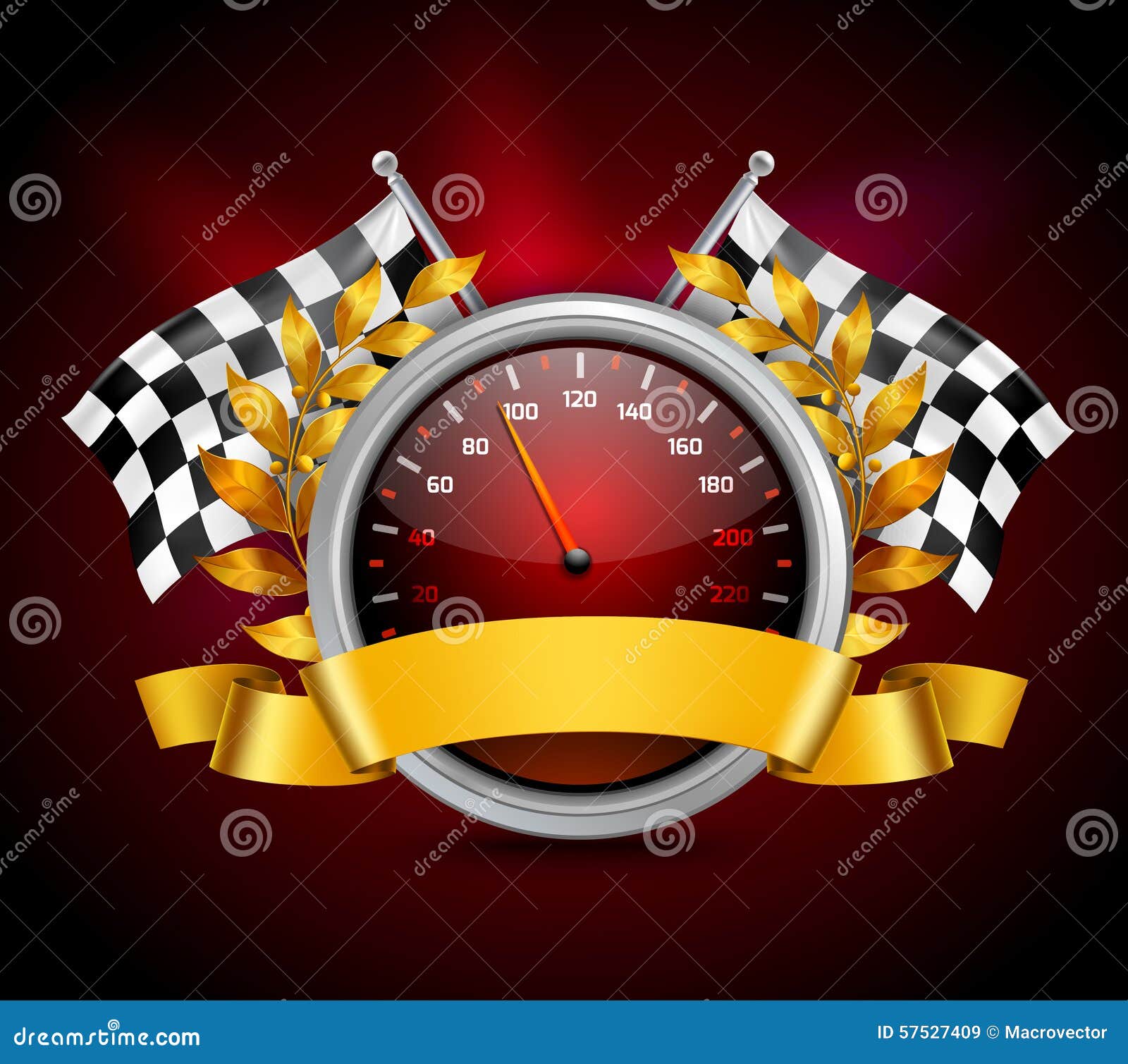 Race Emblem Realistic stock vector. Illustration of formula - 57527409