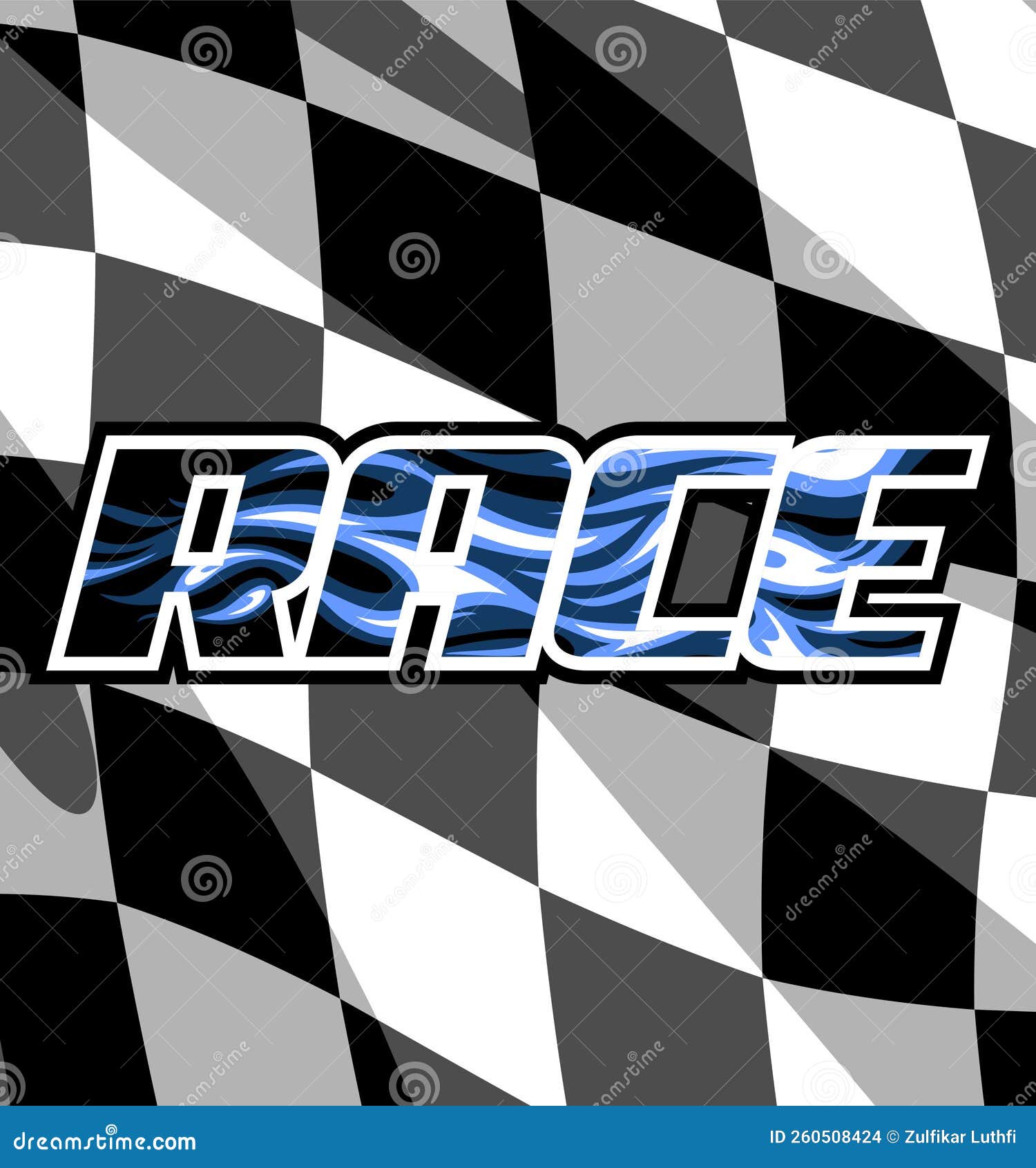 Race and fire in it stock vector. Illustration of black - 260508424