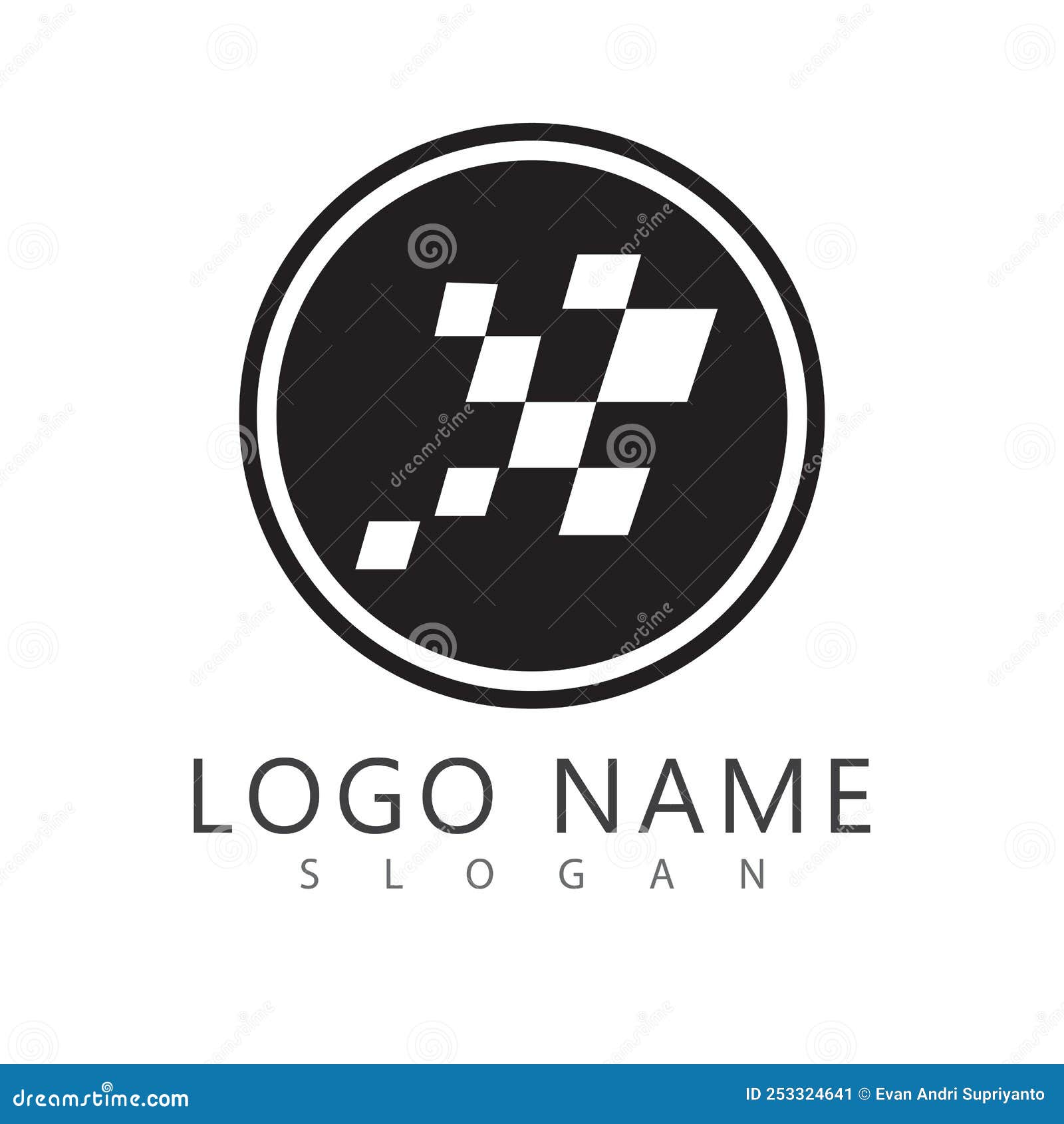 Race Flag Icon Simple Design Illustration Vector Stock Vector ...