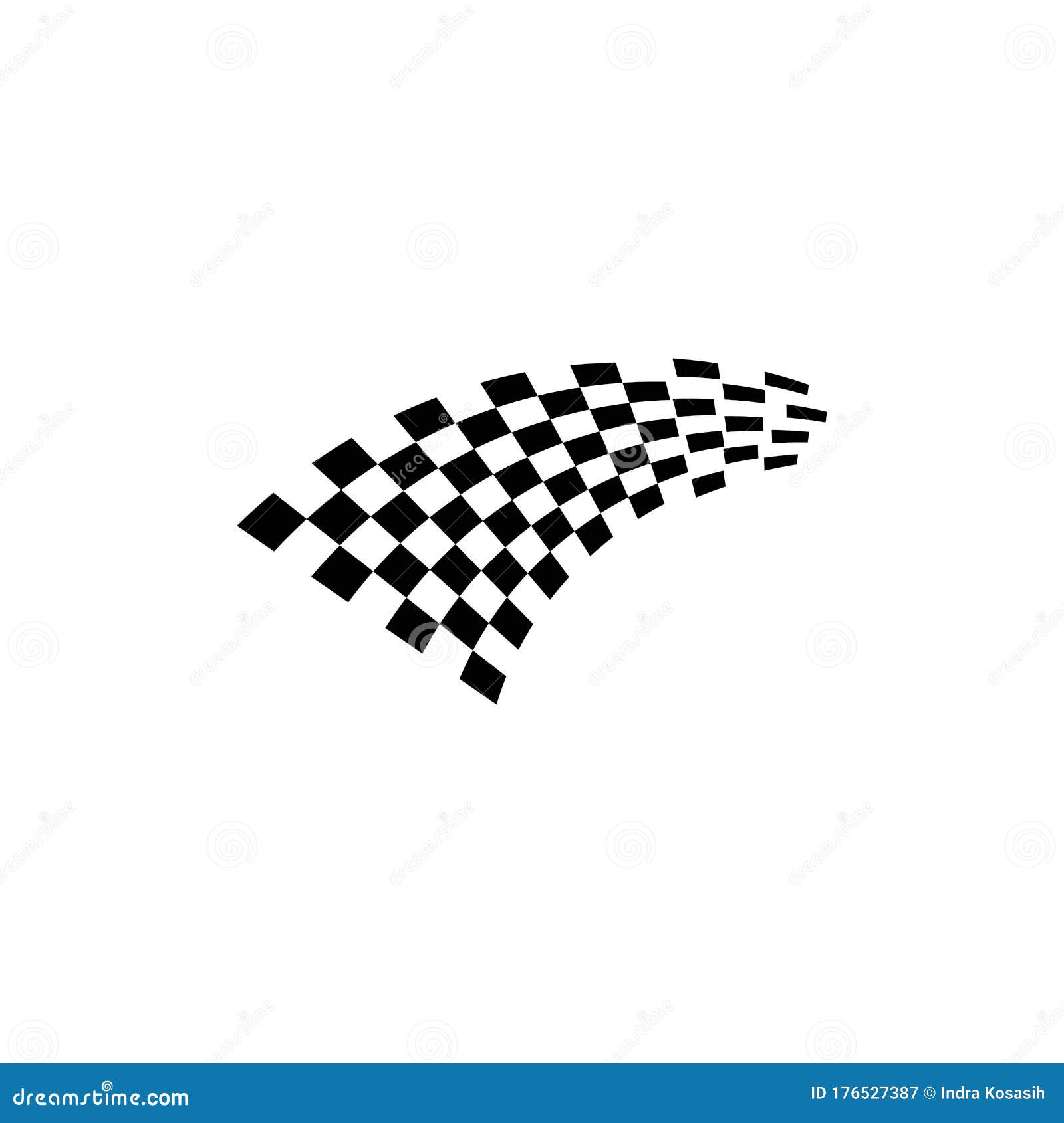 Race Flag Icon, Simple Design Race Flag Logo Stock Vector ...