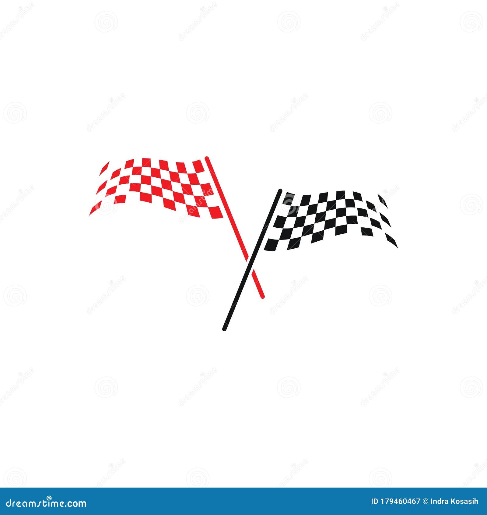 Race Flag Icon, Simple Design Race Flag Logo Stock Vector ...