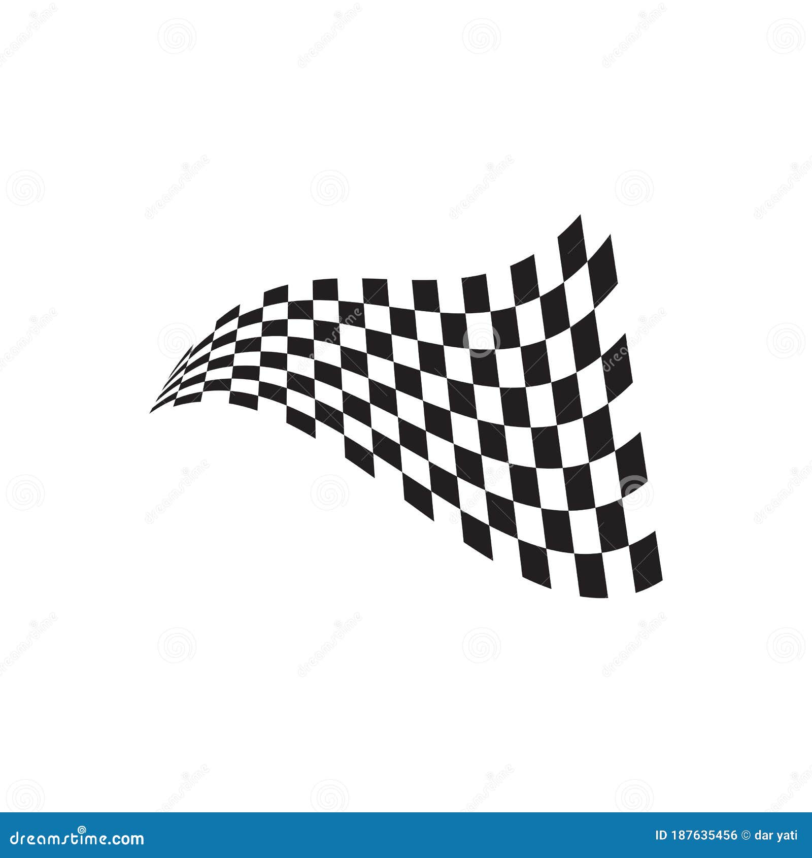 Race Flag Icon, Simple Design Race Flag Logo Stock Vector ...
