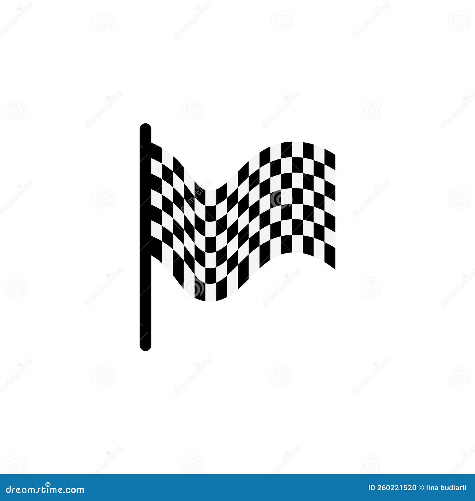 Race flag logo stock vector. Illustration of motocross - 260221520