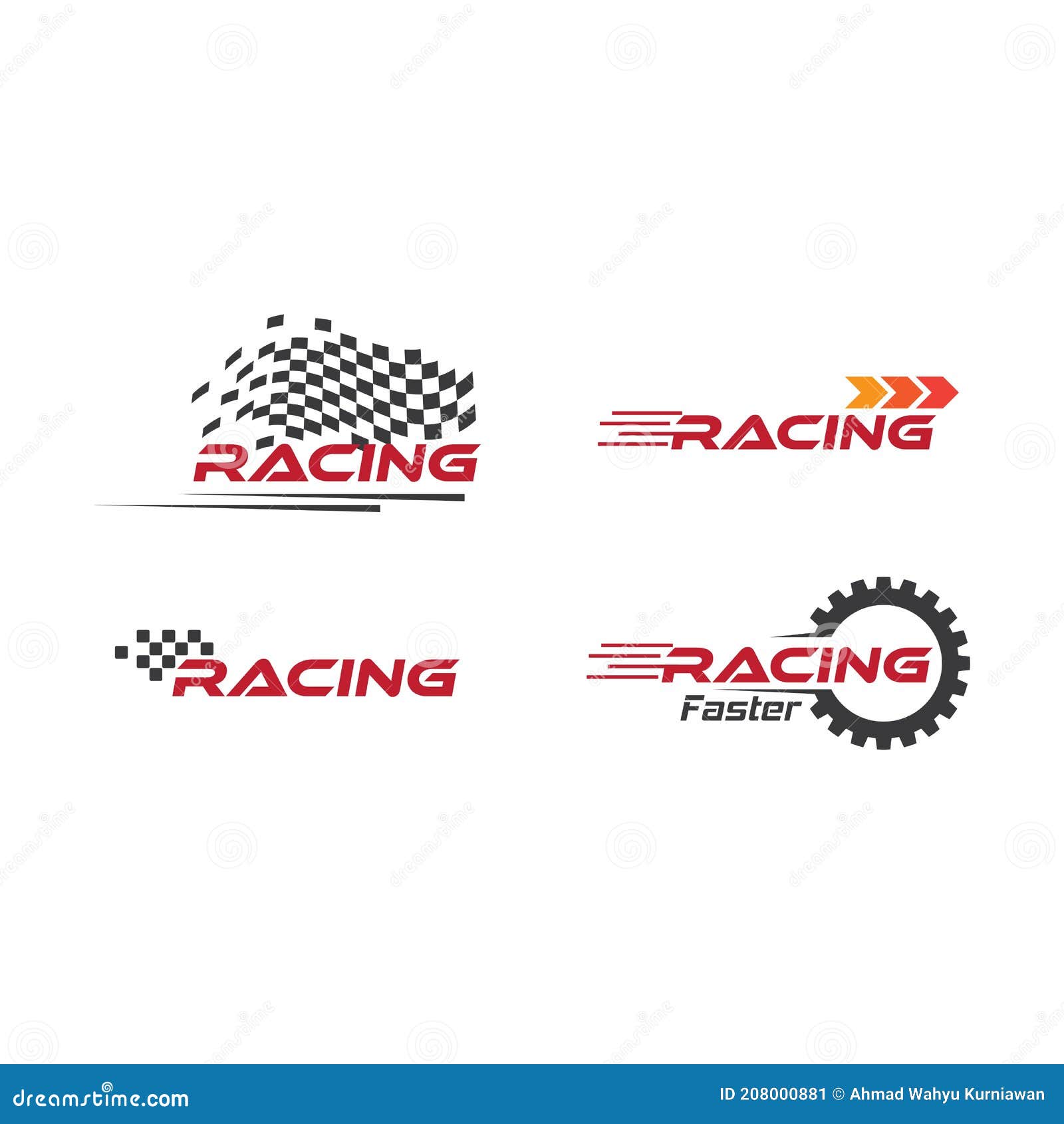 Race flag stock vector. Illustration of motocross, flags - 208000881