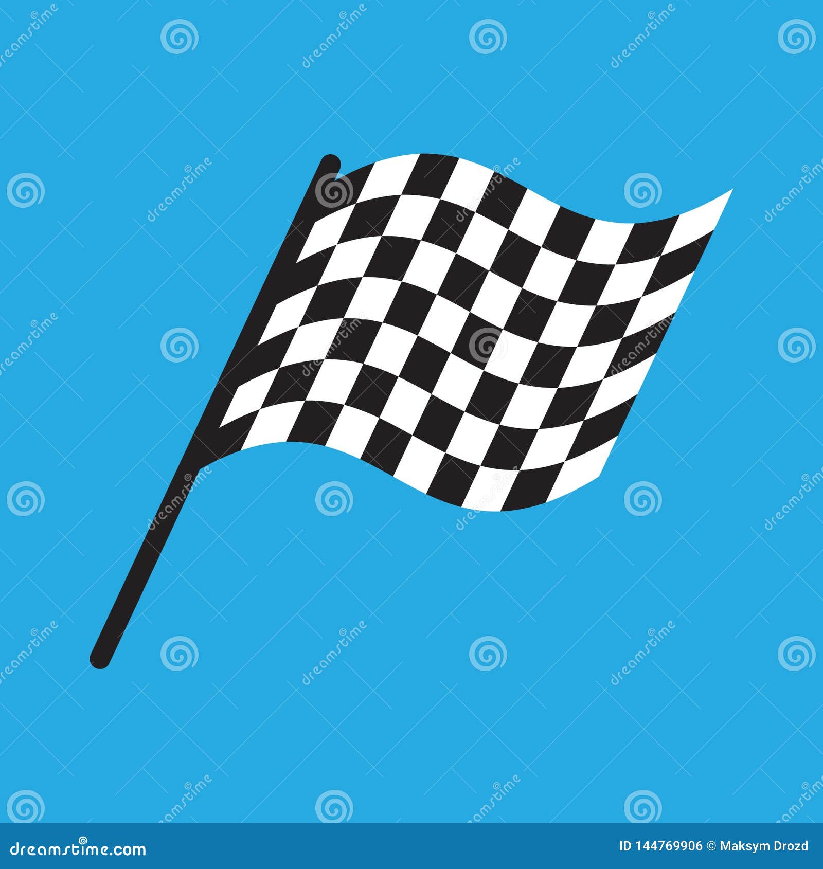 Race Flag Simple Design Illustration Vector Stock Illustration ...