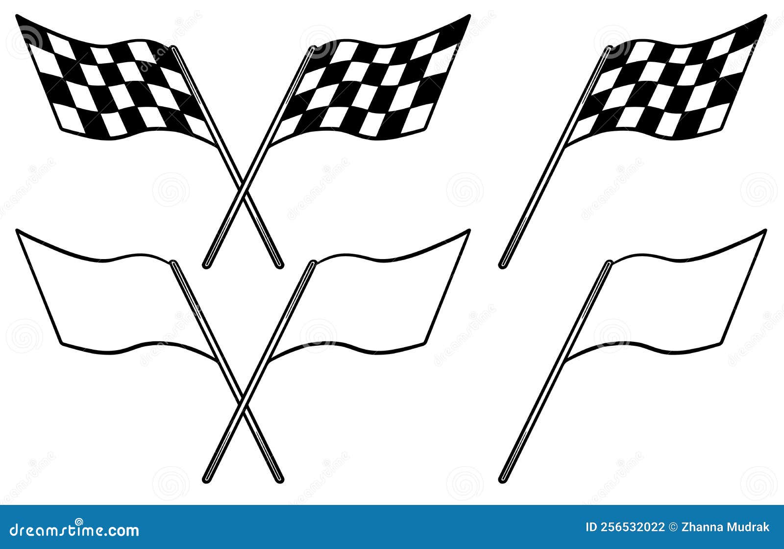 Race Flag Symbol Icon Vector Illustration. Checkered Flag Icon Stock ...