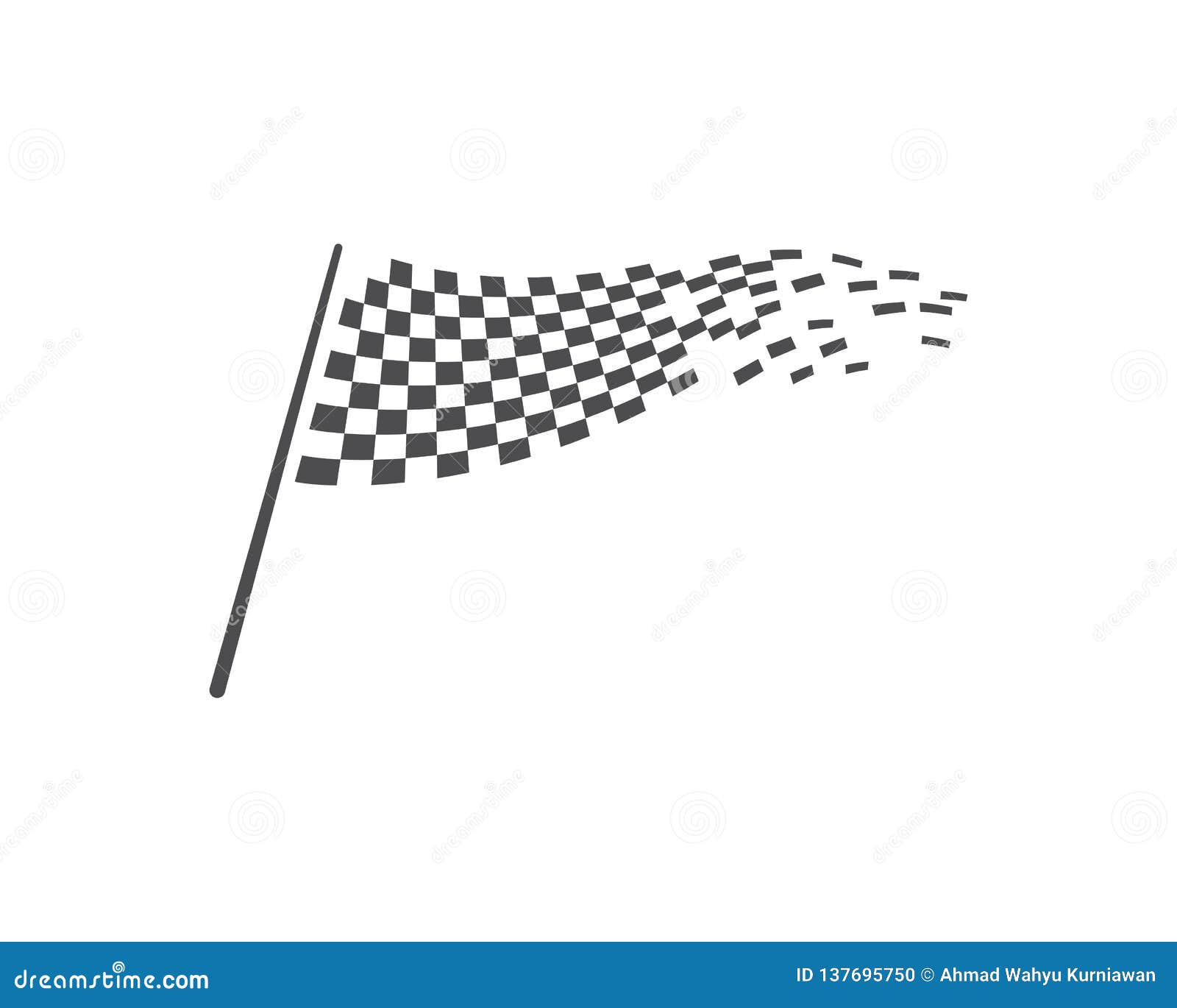 Race flag vector stock vector. Illustration of white - 137695750