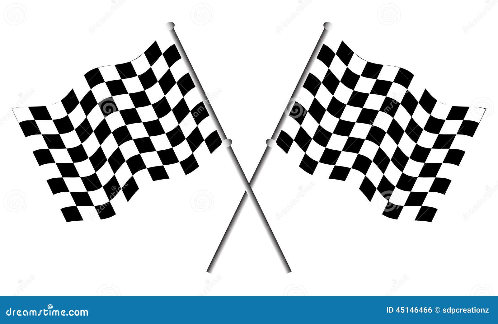 Race flags stock vector. Illustration of racing, check - 45146466