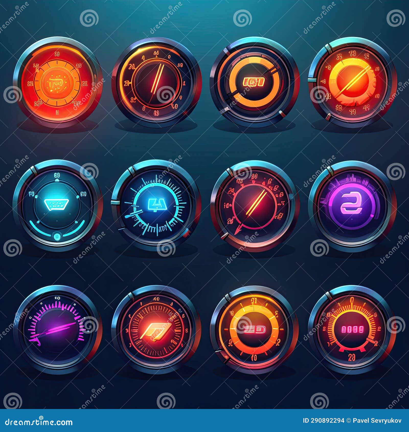 Race Games Speedometer Ai Generated Stock Photo - Image of engine ...