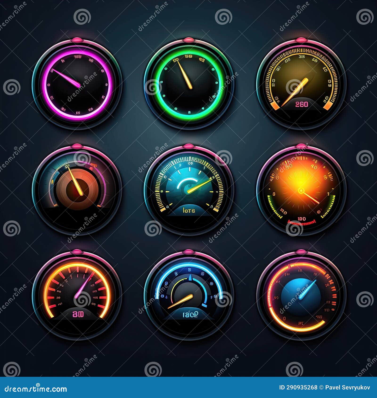 Race Games Speedometer Ai Generated Stock Photo - Image of futuristic ...