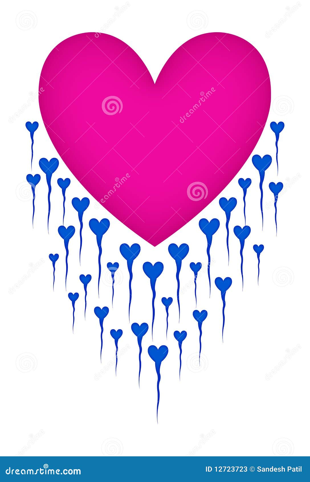 Race of Hearts stock vector. Illustration of guys, pink - 12723723