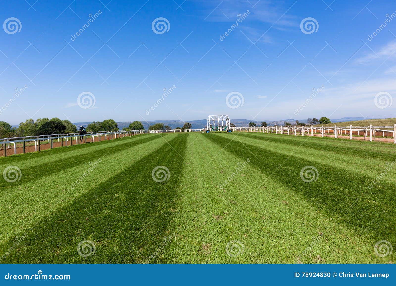 Race Horse Tracks Landscape Stock Photo - Image of africa, action: 78924830