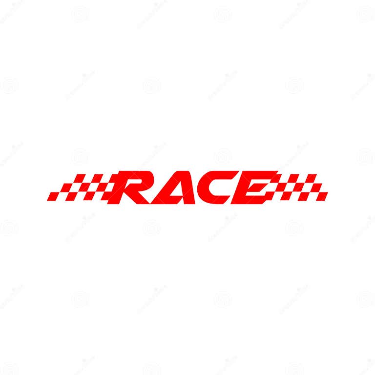 Race Letter Logo Vector Element. Racing Logo Template Stock Vector ...