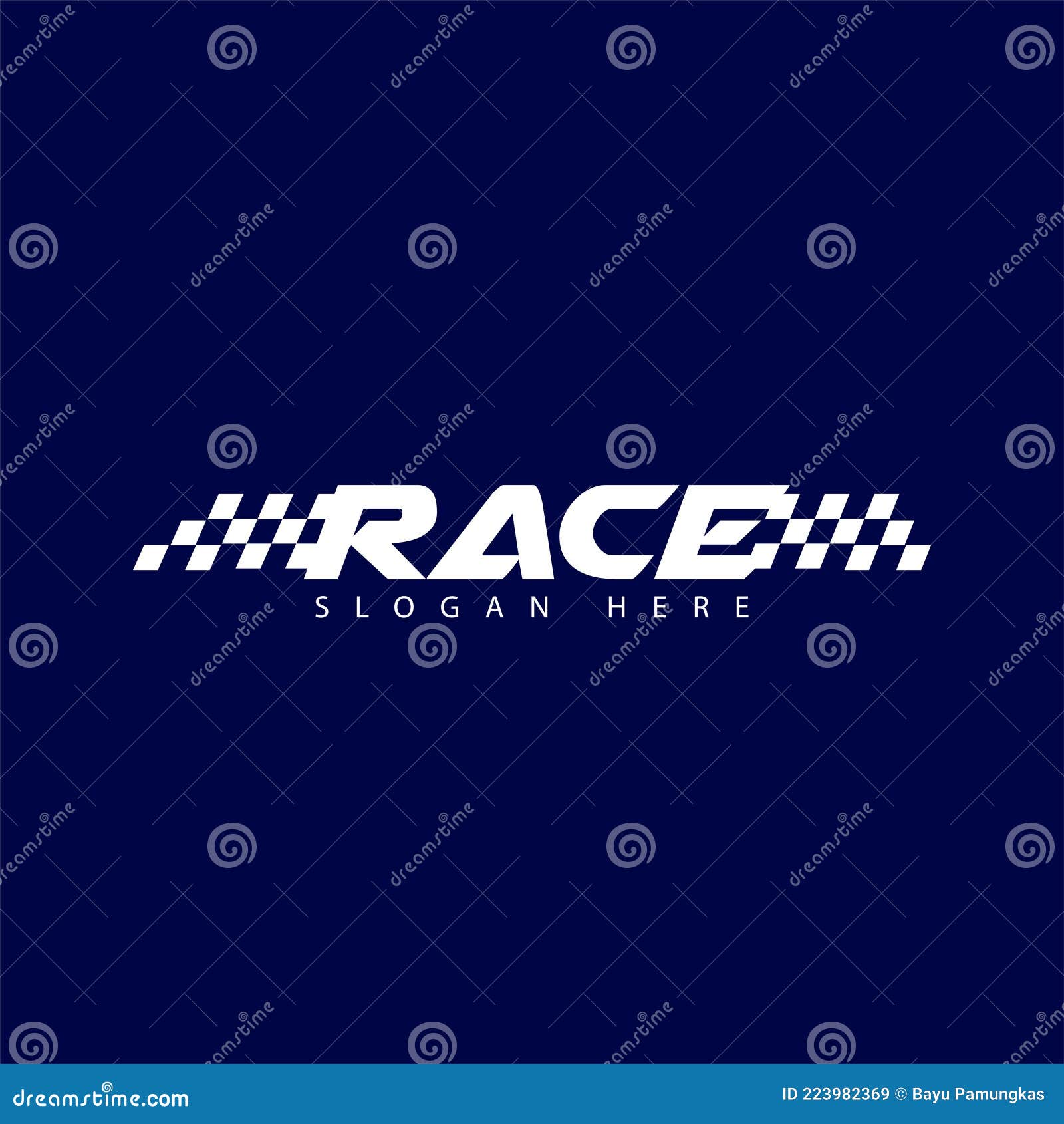 Race Letter Logo Vector Element. Racing Logo Template Stock Vector ...