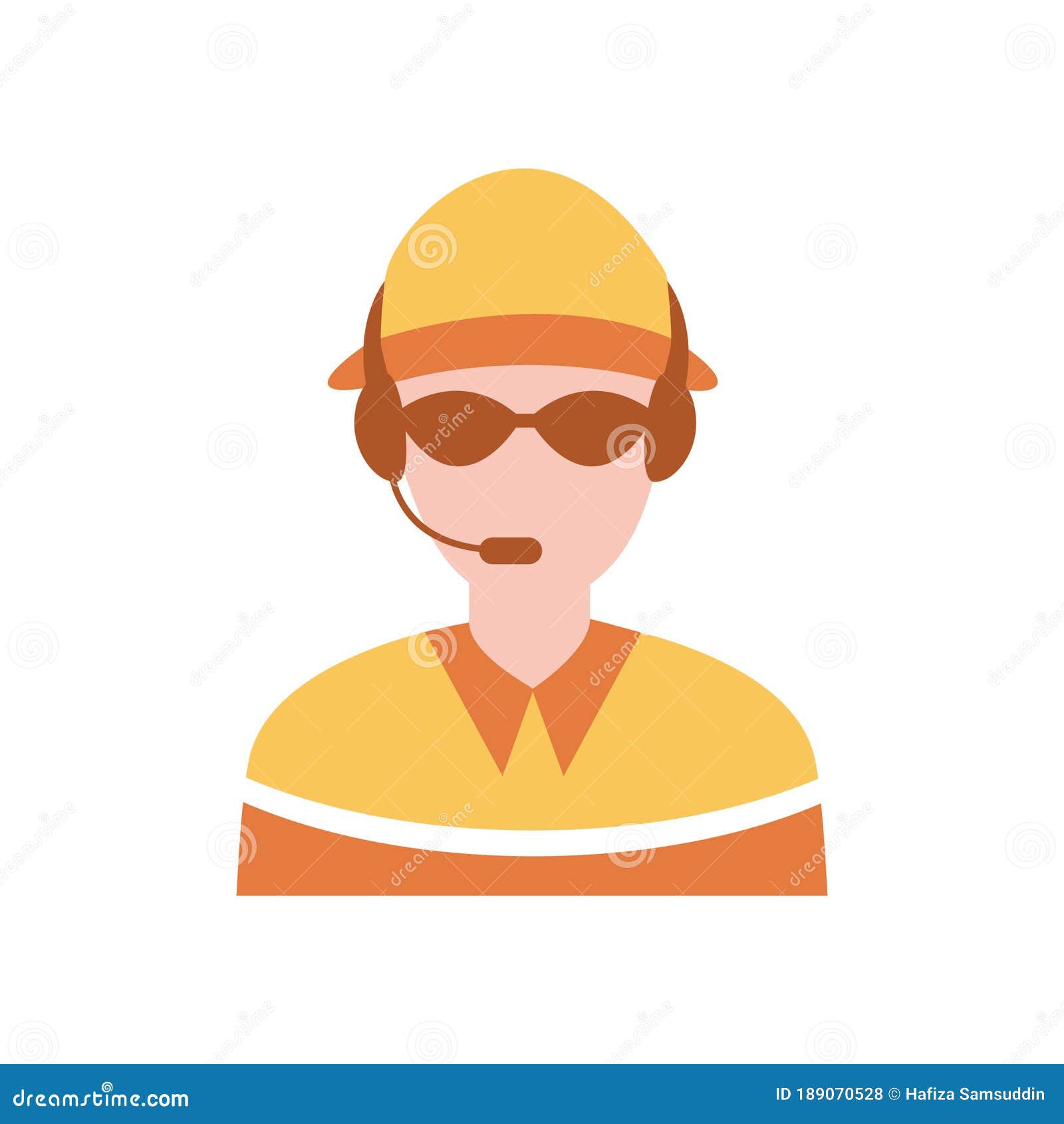 Race Marshal. Vector Illustration Decorative Design Stock Vector ...