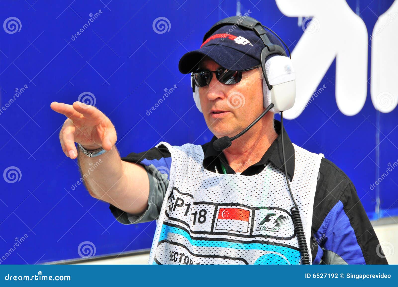 Race Official in F-1 editorial photography. Image of briefing - 6527192