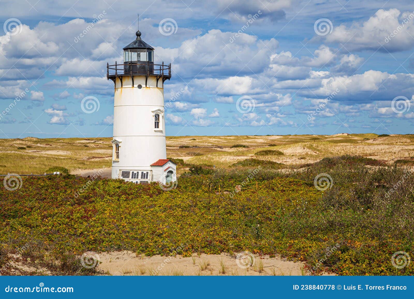 Race Point Lighthouse in Cape Cod Stock Photo - Image of coastal ...