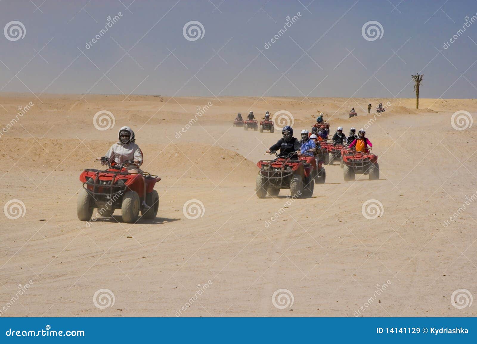 Race on quad in desert stock image. Image of competition - 14141129